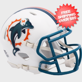 Miami Dolphins Mini Speed Throwback Helmet