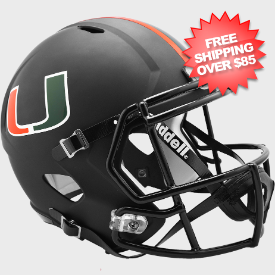 Miami Hurricanes Replica Speed Football Helmet