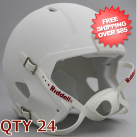 Matte White Mini Speed Football Helmet