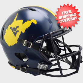 West Virginia Mountaineers Authentic Speed Football Helmet